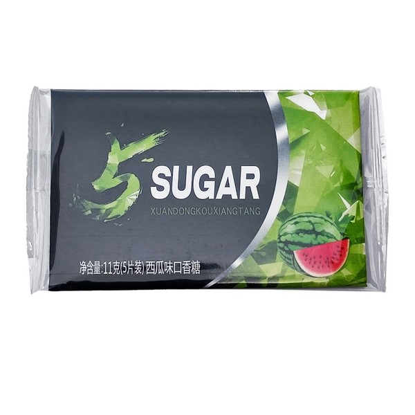 Купить Жвачка 5 Five! Sugar Арбуз 11,5гр (30шт в блоке)