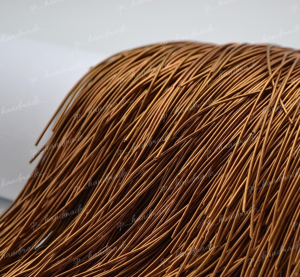 Купить Канитель мягкая Golden Brown 1 мм 5 гр (Индия) с доставкой по России