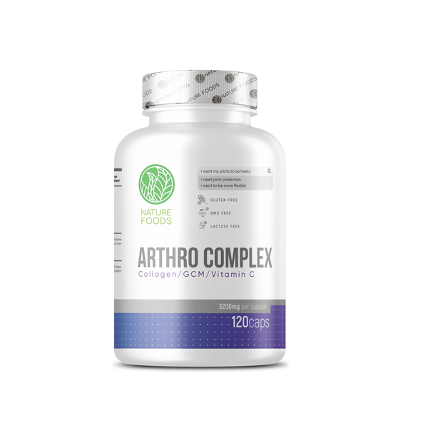Купить Nature Foods Arthro Complex (Glucosamine + Chondroitin + MSM + Collagen + Vitamin C) 120 ...