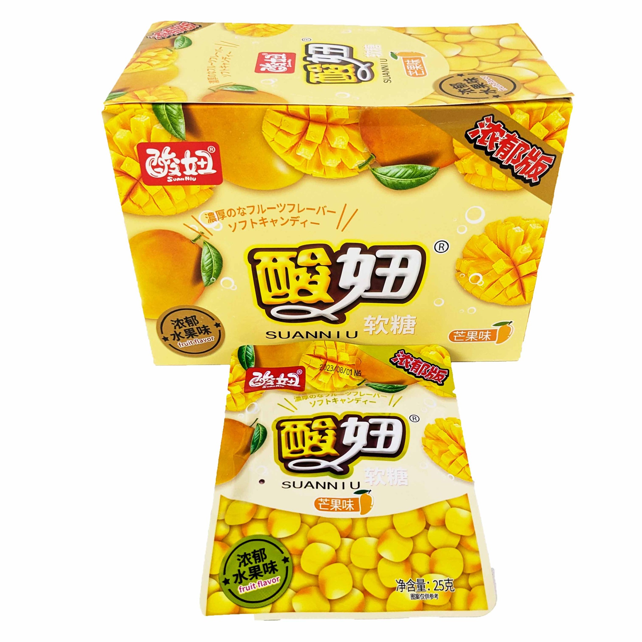 Купить Жевательные конфеты SUANNIU со вкусом манго 25гр (20шт в блоке ...